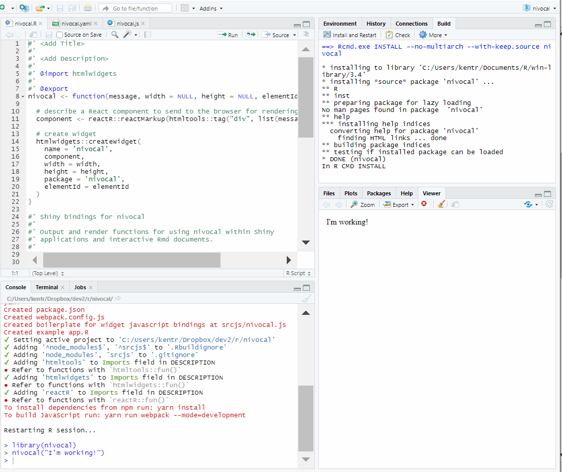 Build Your Own React-based htmlwidget — Building Widgets